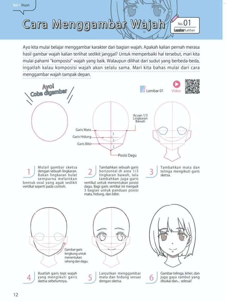 Kawaii Sensei How to Draw Anatomy Tutorial Book – Belajar Yang Terbaik ...